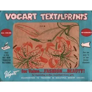 Vogart | Office | Vintage Vogart Textilprints 46 Tiger Lily Hot Iron ...